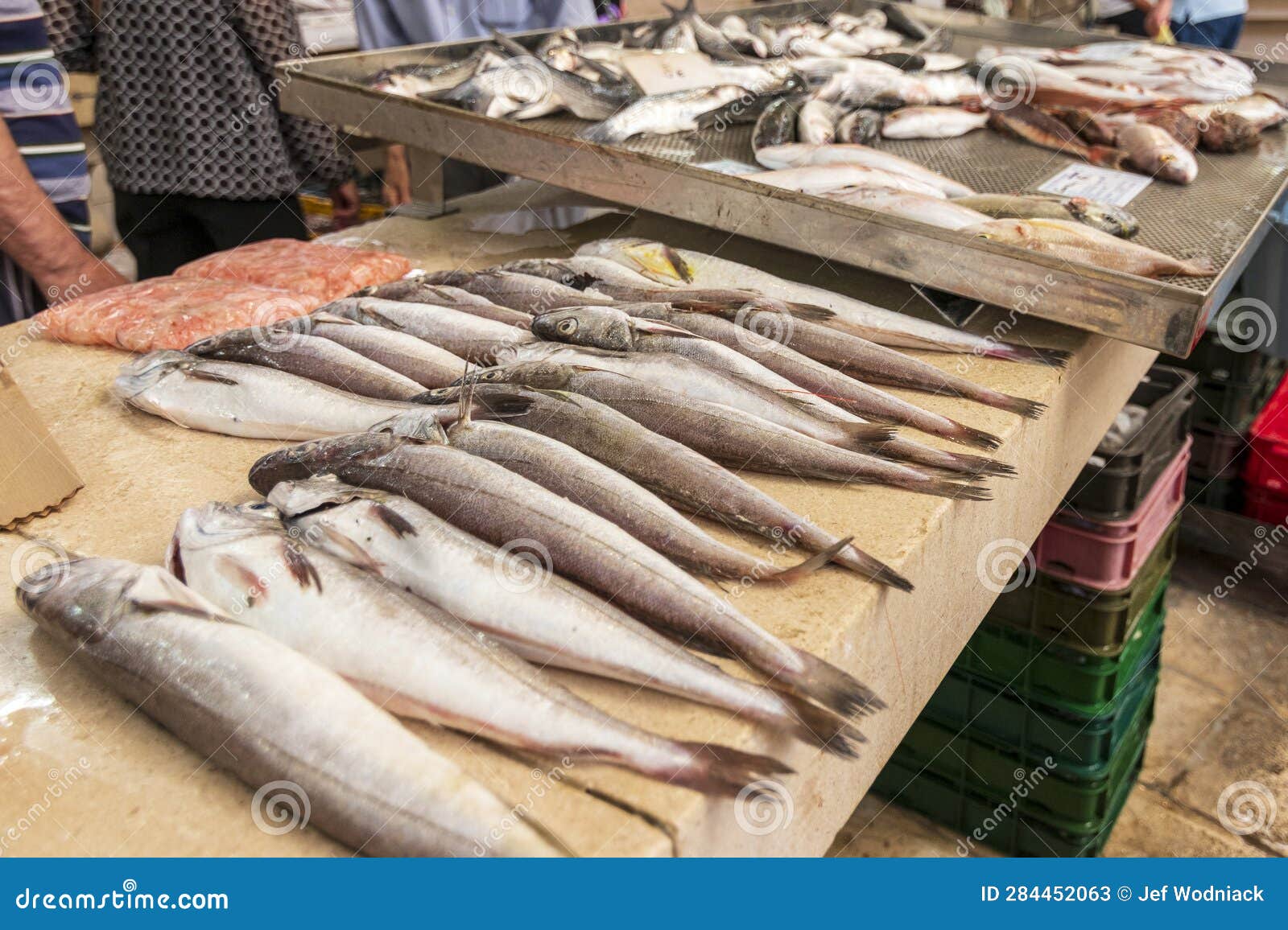 Fish at the Split Fish Market in Croatia. Stock Image - Image of fresh ...