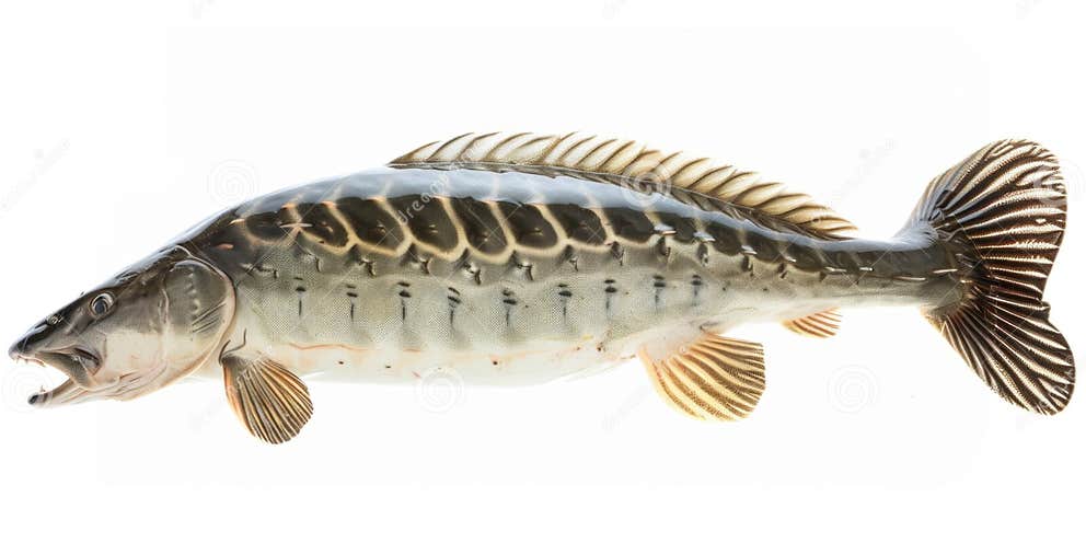 A Fish Standing Upright on a White Surface Stock Photo - Image of ...