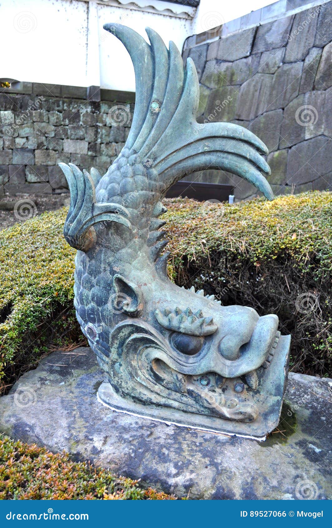 Fish Statue stock photo. Image of tokyo, tourism, grounds - 89527066