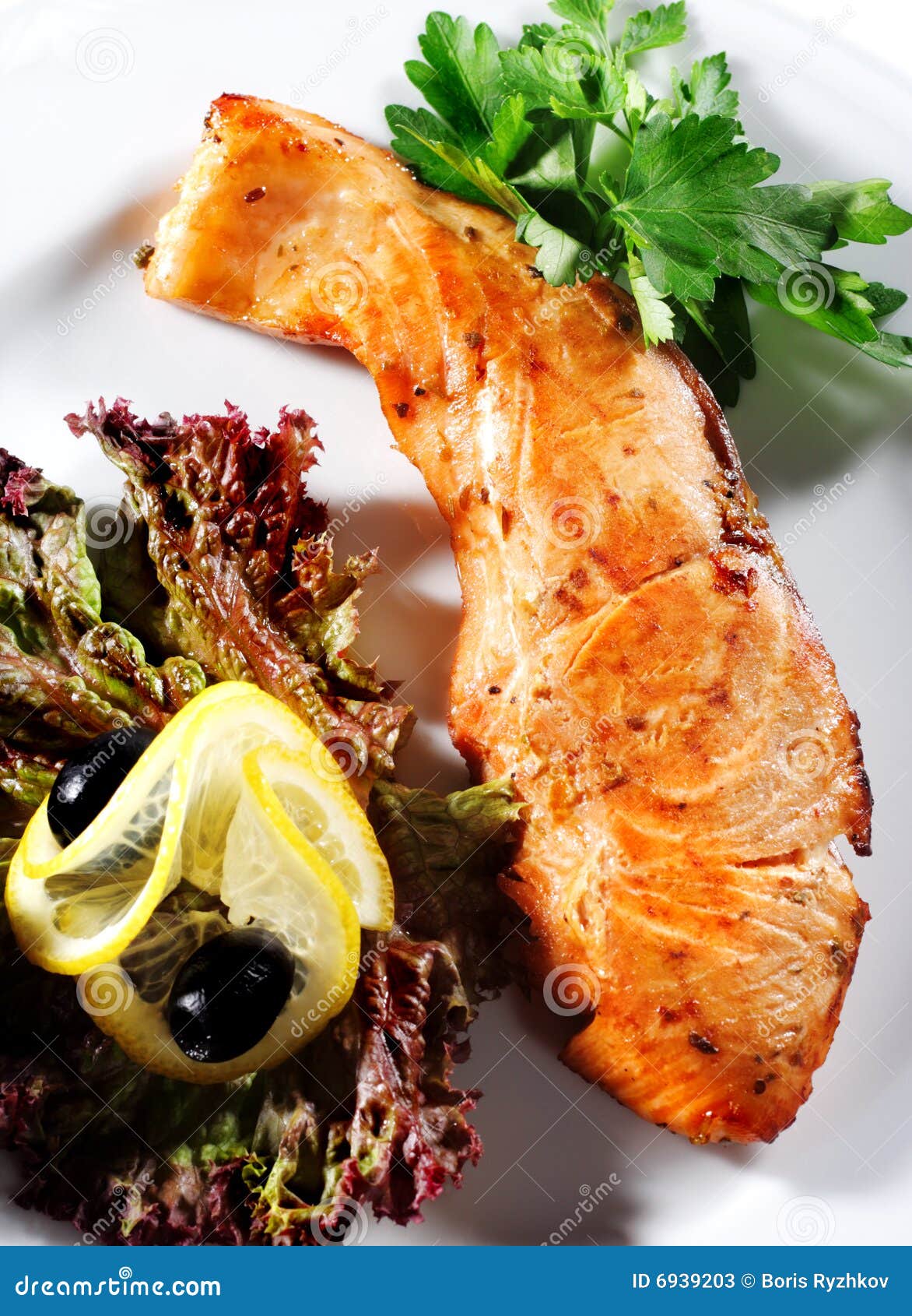 Fish Steak stock image. Image of closeup, culinary, background - 6939203