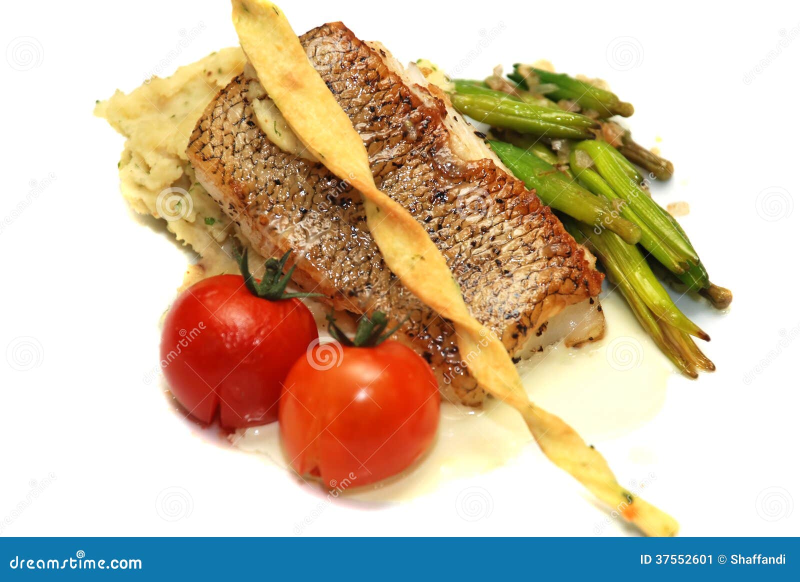 Fish steak with sauce stock image. Image of diet, gourmet - 37552601