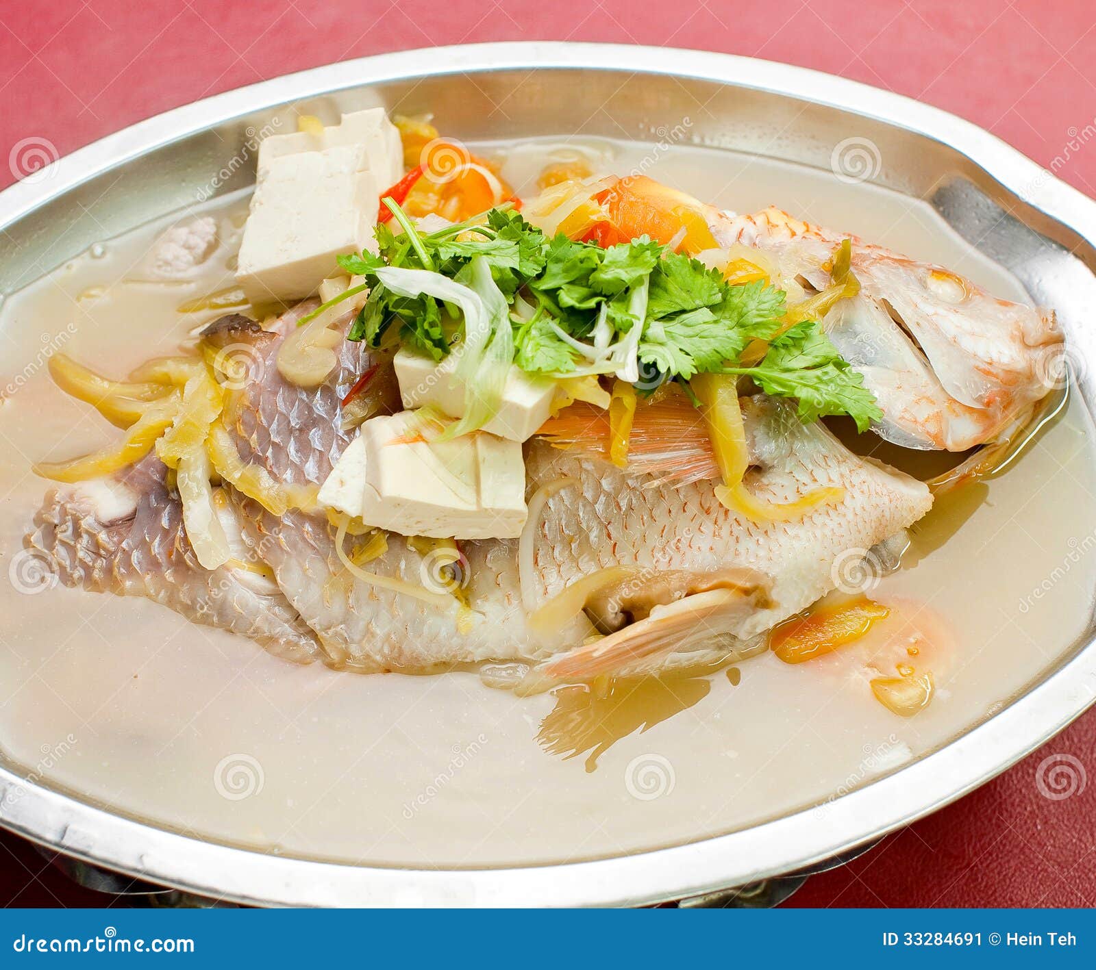 Fish. Steamed Fish Chinese Asia Style Stock Image - Image of rock ...