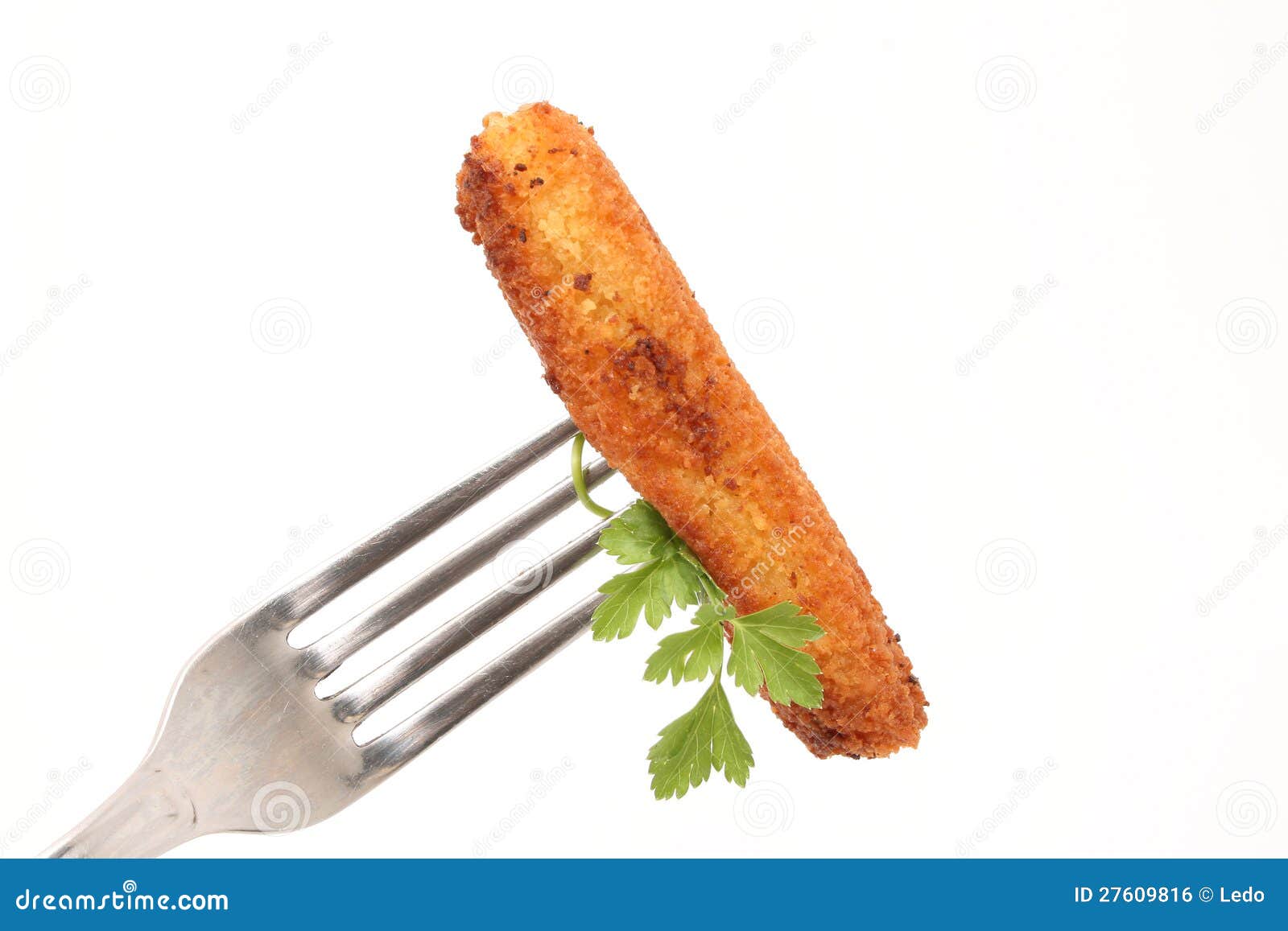 Fish stick stock photo. Image of fast, fork, fish, isolated - 27609816