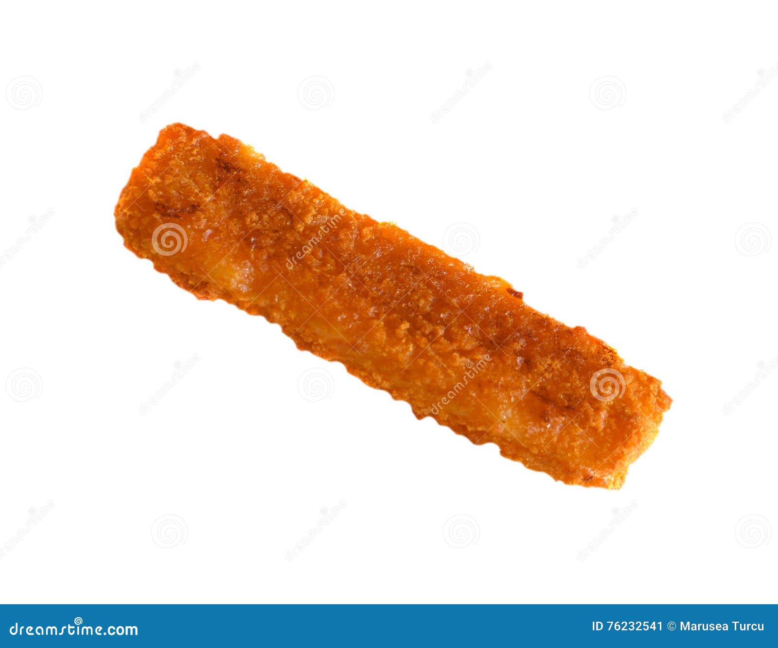 Fish Stick on a White Background Stock Image - Image of breading, deep ...