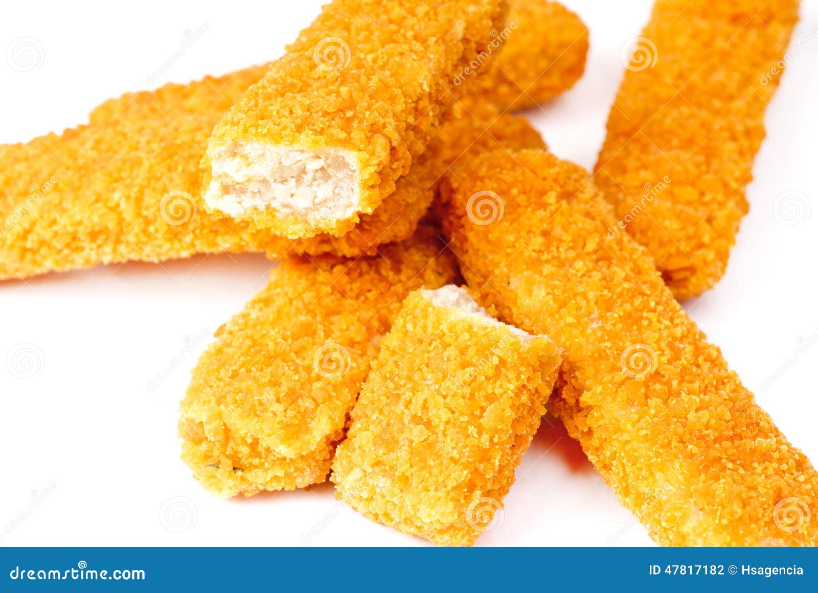 Fish sticks on a white stock photo. Image of healthy - 47817182