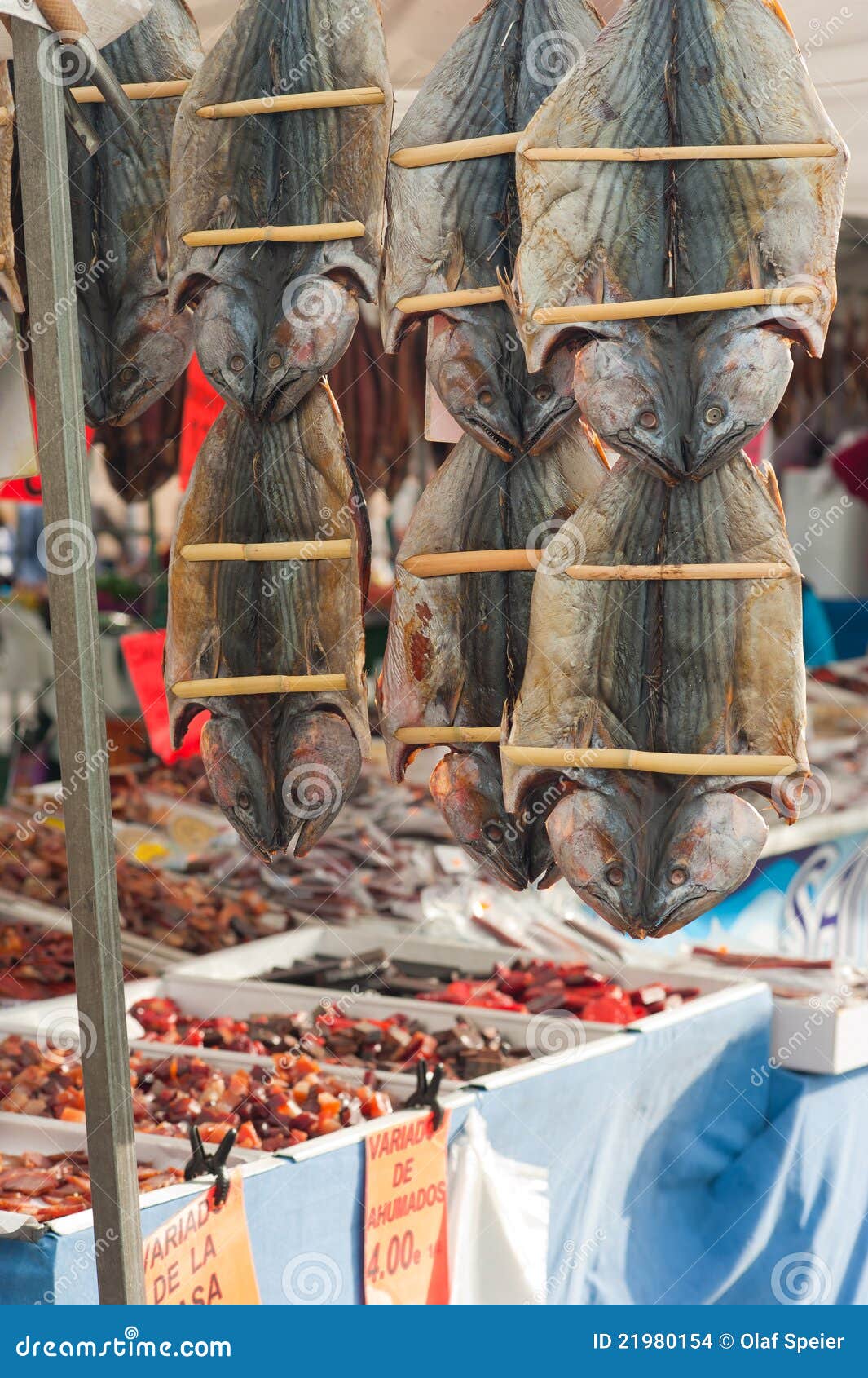 Fish on street market stock photo. Image of sell, assortment - 21980154