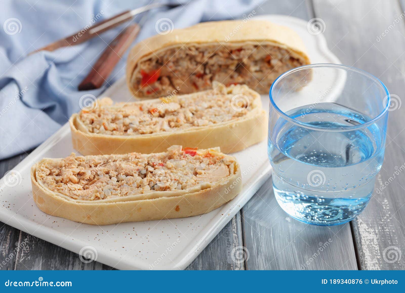 Fish Strudel stock photo. Image of baked, cuisine, homemade - 189340876