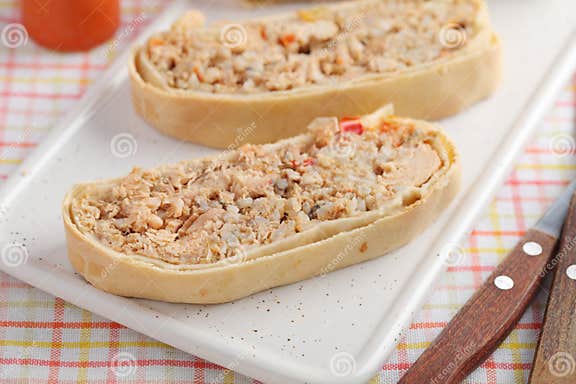 Fish Strudel stock photo. Image of german, nutrition - 189340886