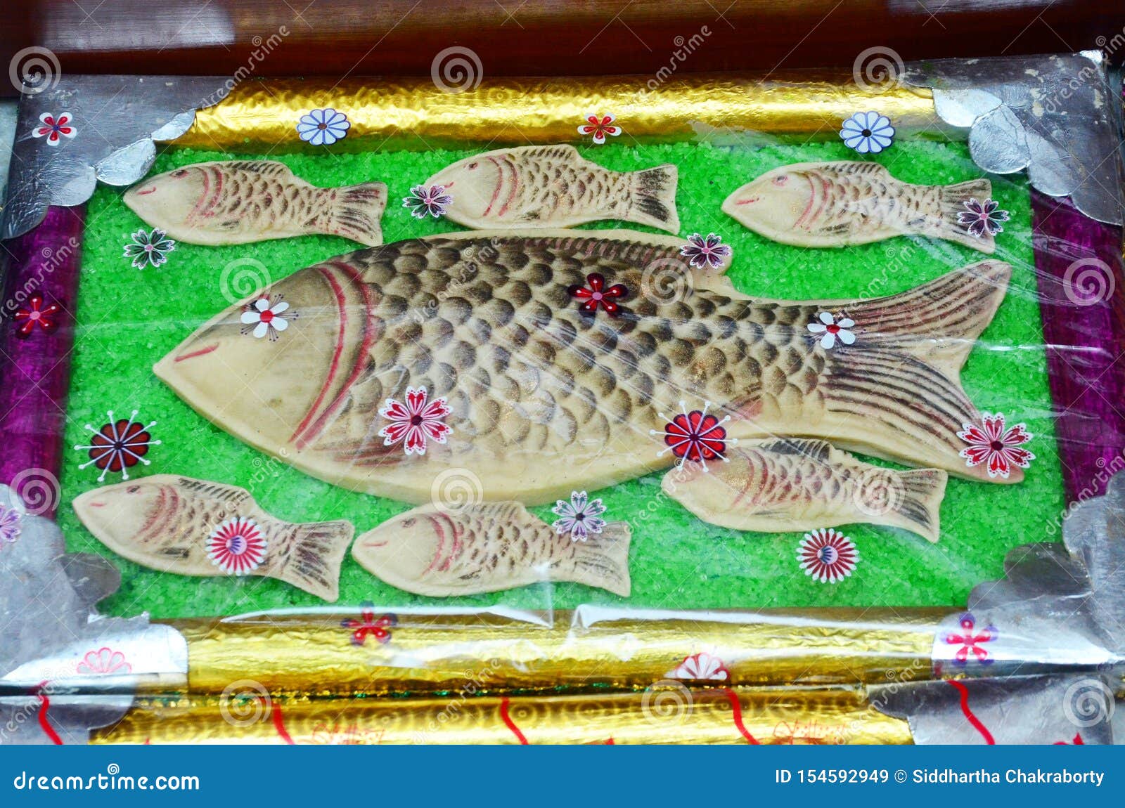 The FISH SWEETS. stock image. Image of tray, photographs - 154592949