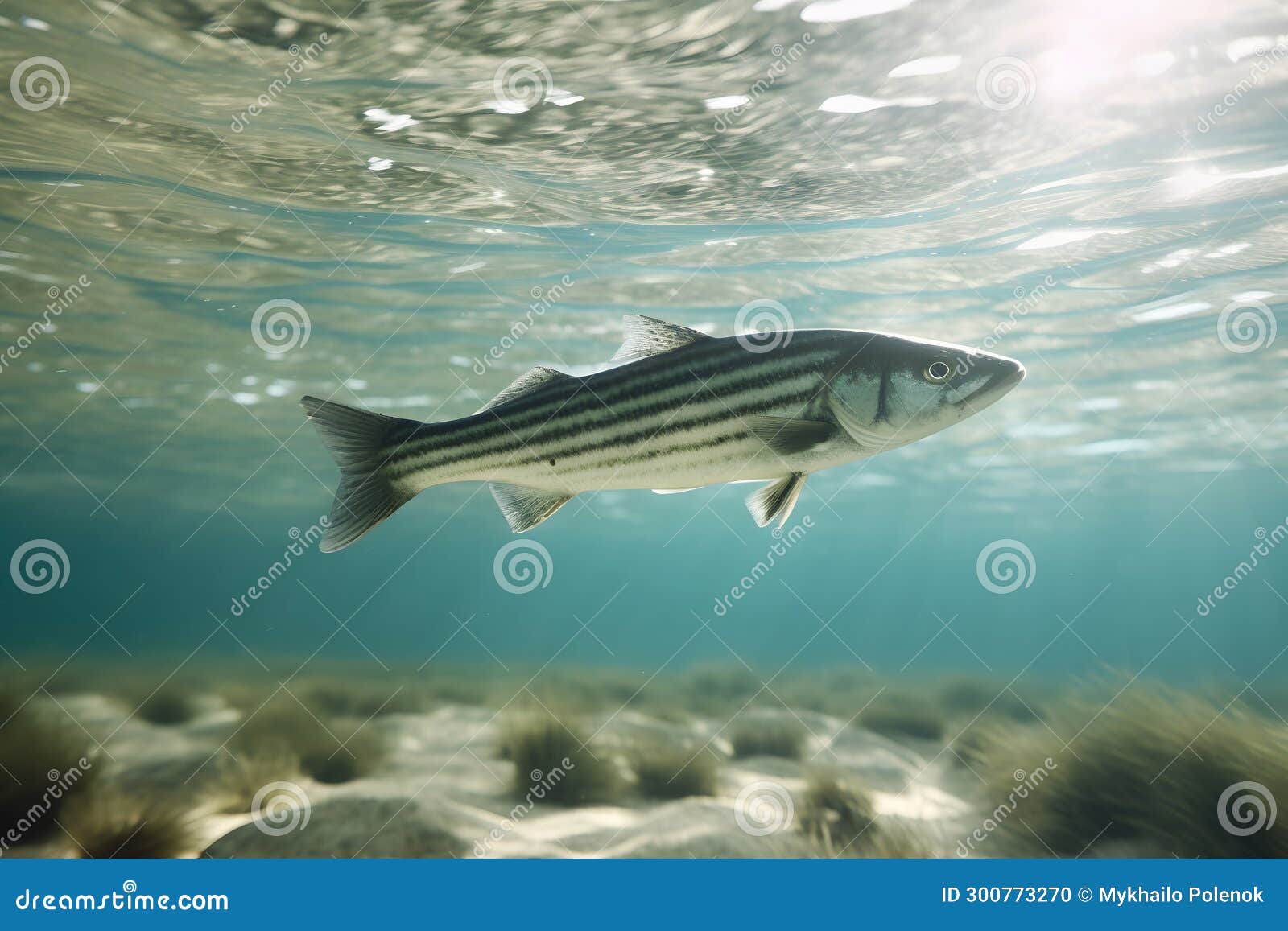 Fish Swim Underwater. Neural Network AI Generated Stock Photo - Image ...