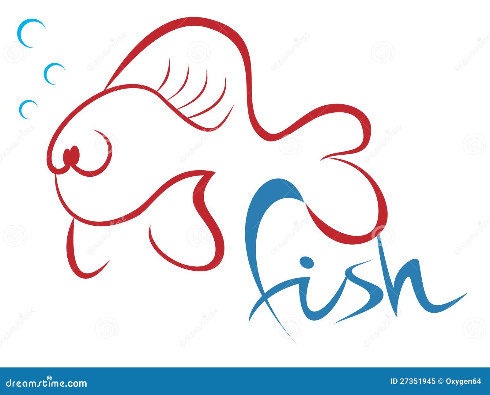 Fish symbol stock vector. Illustration of marine, seafood - 27351945