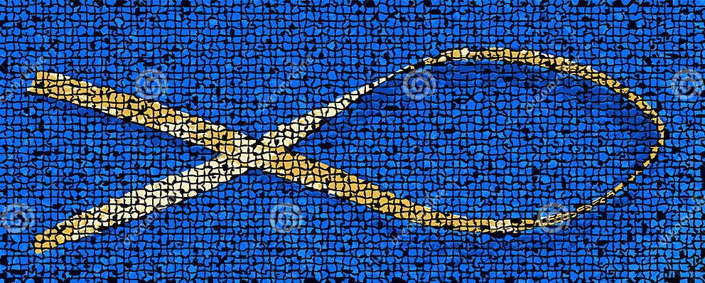 Fish symbol mosaic stock vector. Illustration of ixoye - 4390125