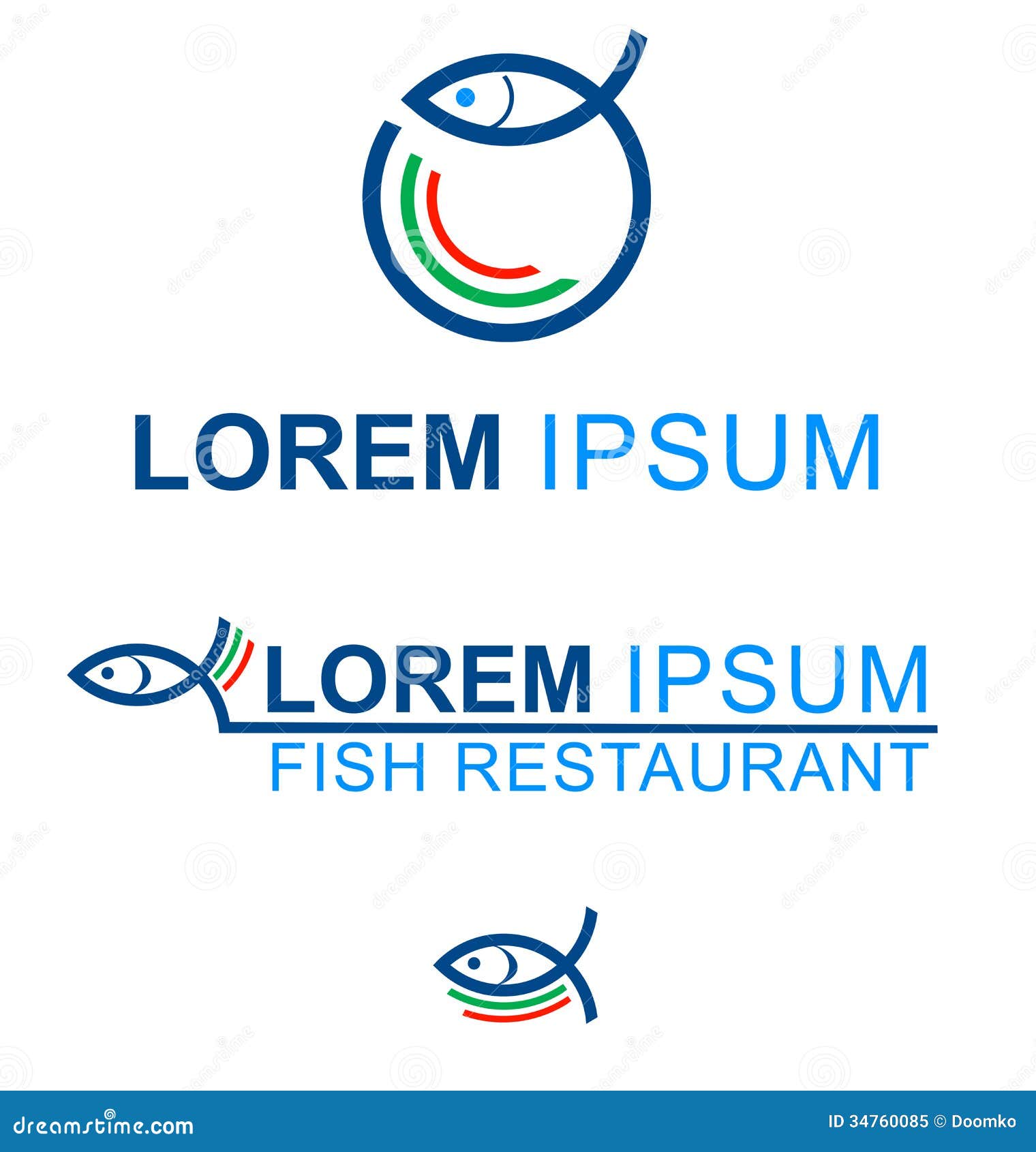 Fish symbol stock vector. Illustration of kitchen, menu - 34760085