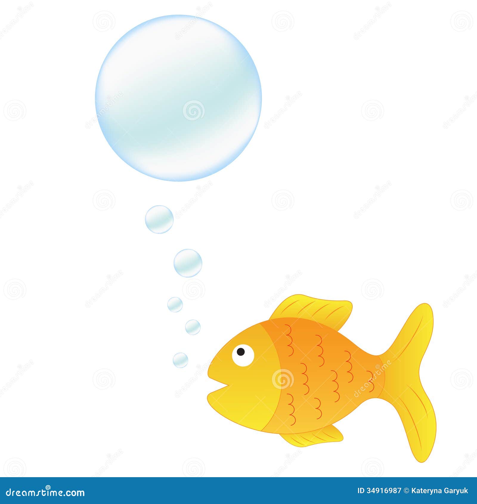 Talking Fish In Tank Royalty-Free Illustration | CartoonDealer.com #5421180