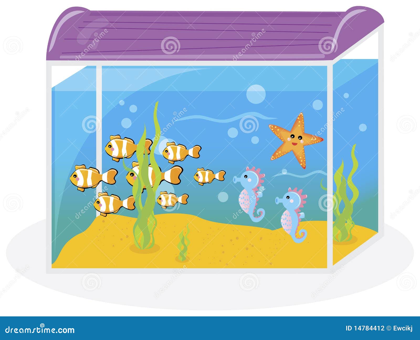 Fish Tank Vector Illustration | CartoonDealer.com #11829872