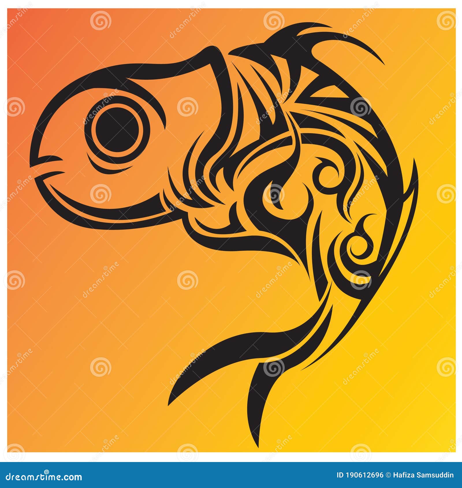 Fish Tattoo. Vector Illustration Decorative Design Stock Vector ...