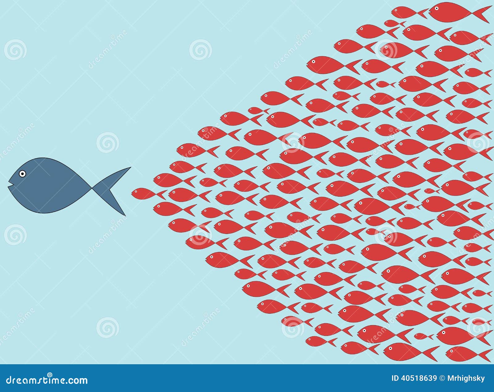 Fish team work stock vector. Illustration of work, power - 40518639