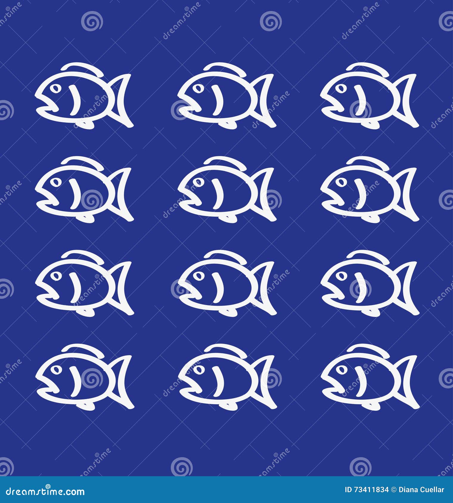 Fish texture stock vector. Illustration of vector, animal - 73411834