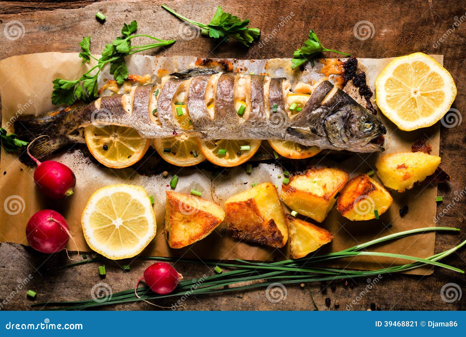 Fish time stock image. Image of gourmet, nourishment - 39468821