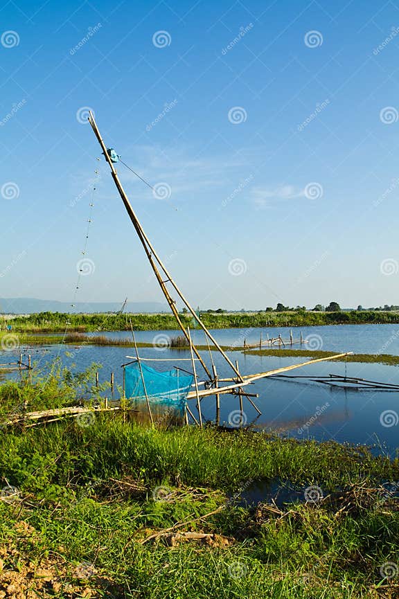 Fish trap stock photo. Image of thai, fishing, lift, nature - 17780376