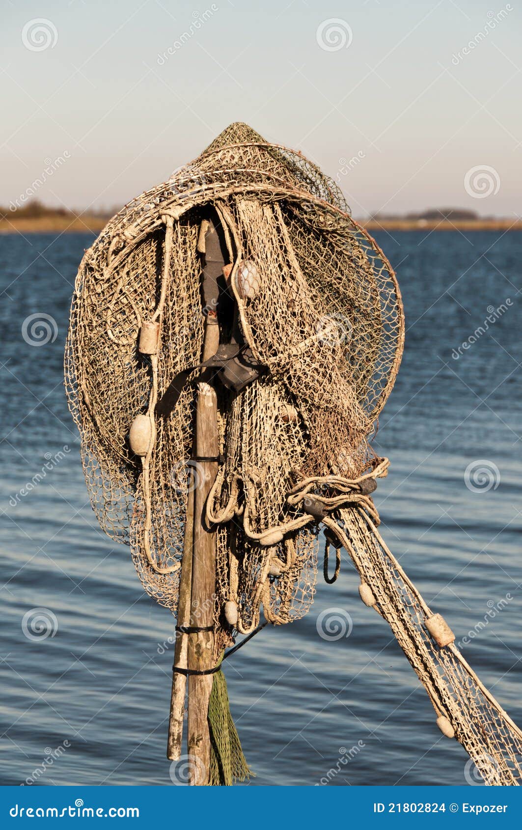 Fish trap stock photo. Image of blue, fisherman, line - 21802824