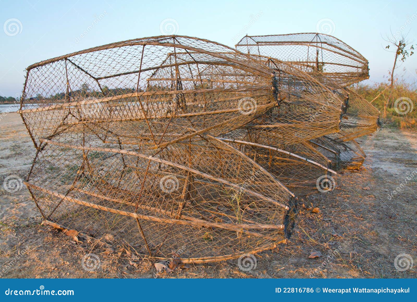Fish trap stock photo. Image of catching, cage, fishing - 22816786