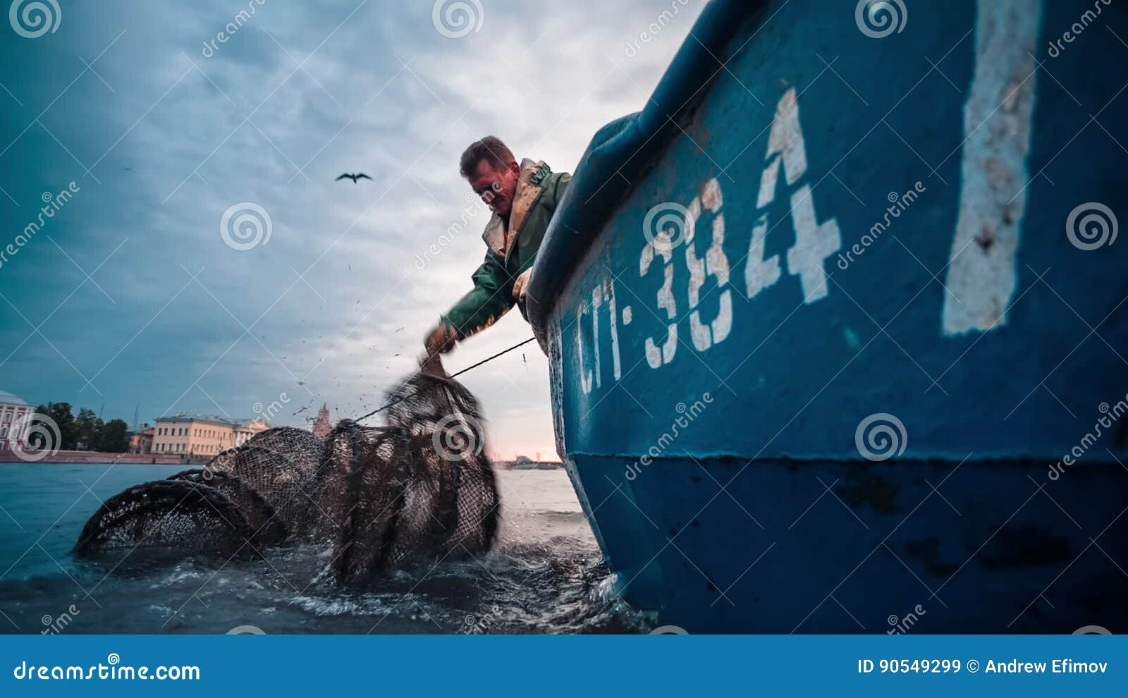 Fish Trap Being Pulled into a Fishing Boat Stock Video - Video of house ...