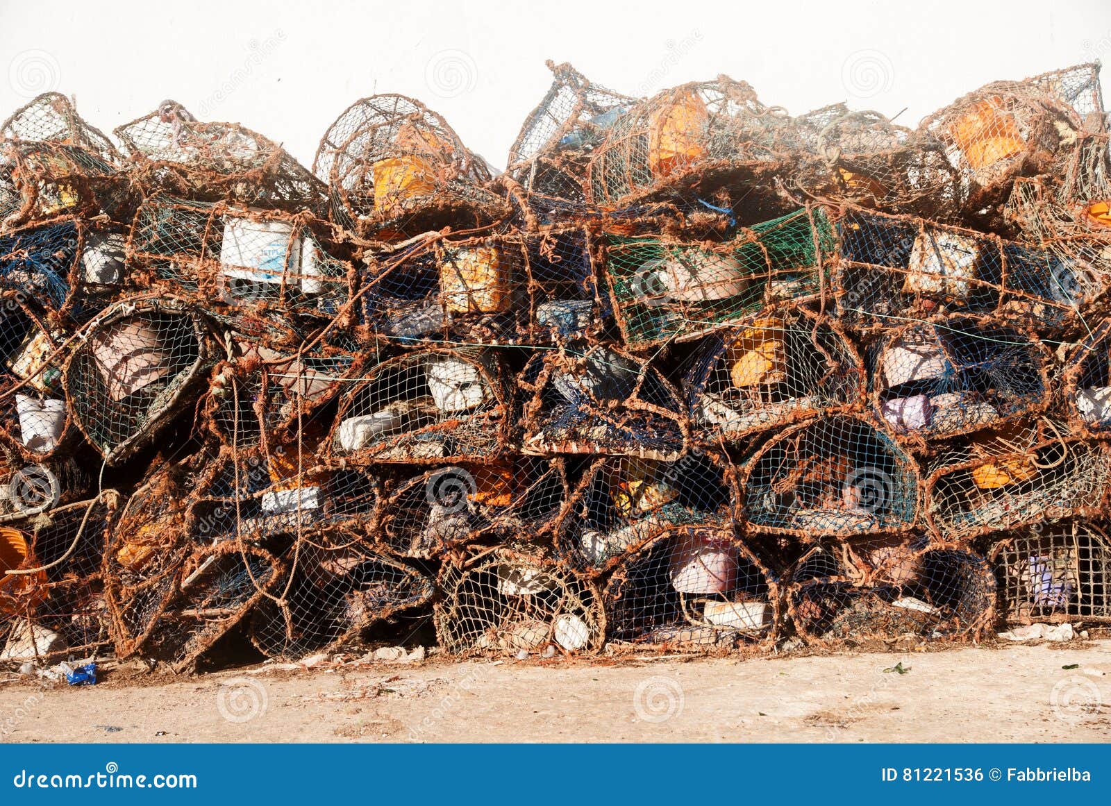 Fish traps stock photo. Image of fishing, group, outdoor - 81221536