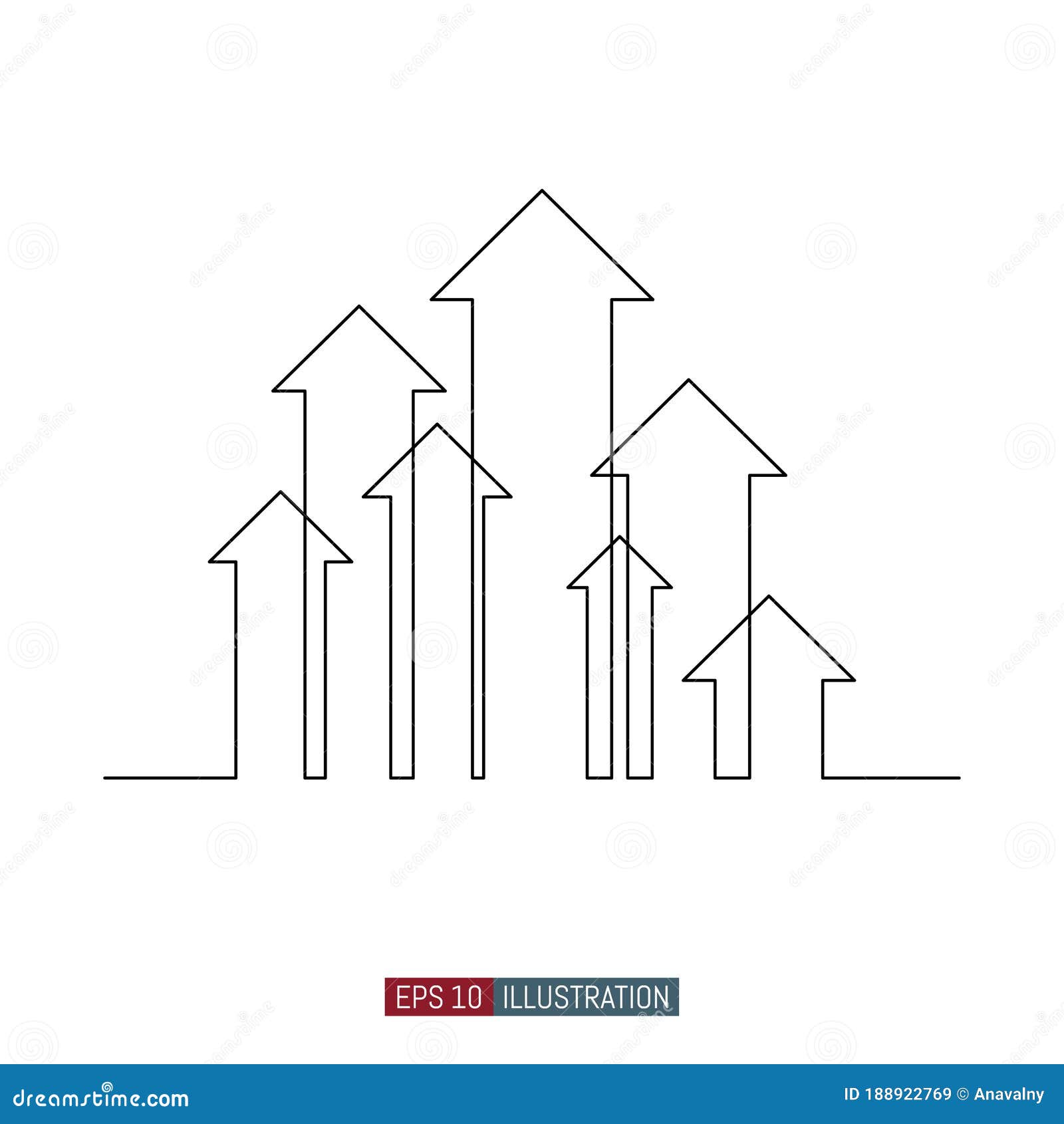 Multiple Arrows Vector Illustration | CartoonDealer.com #22449402