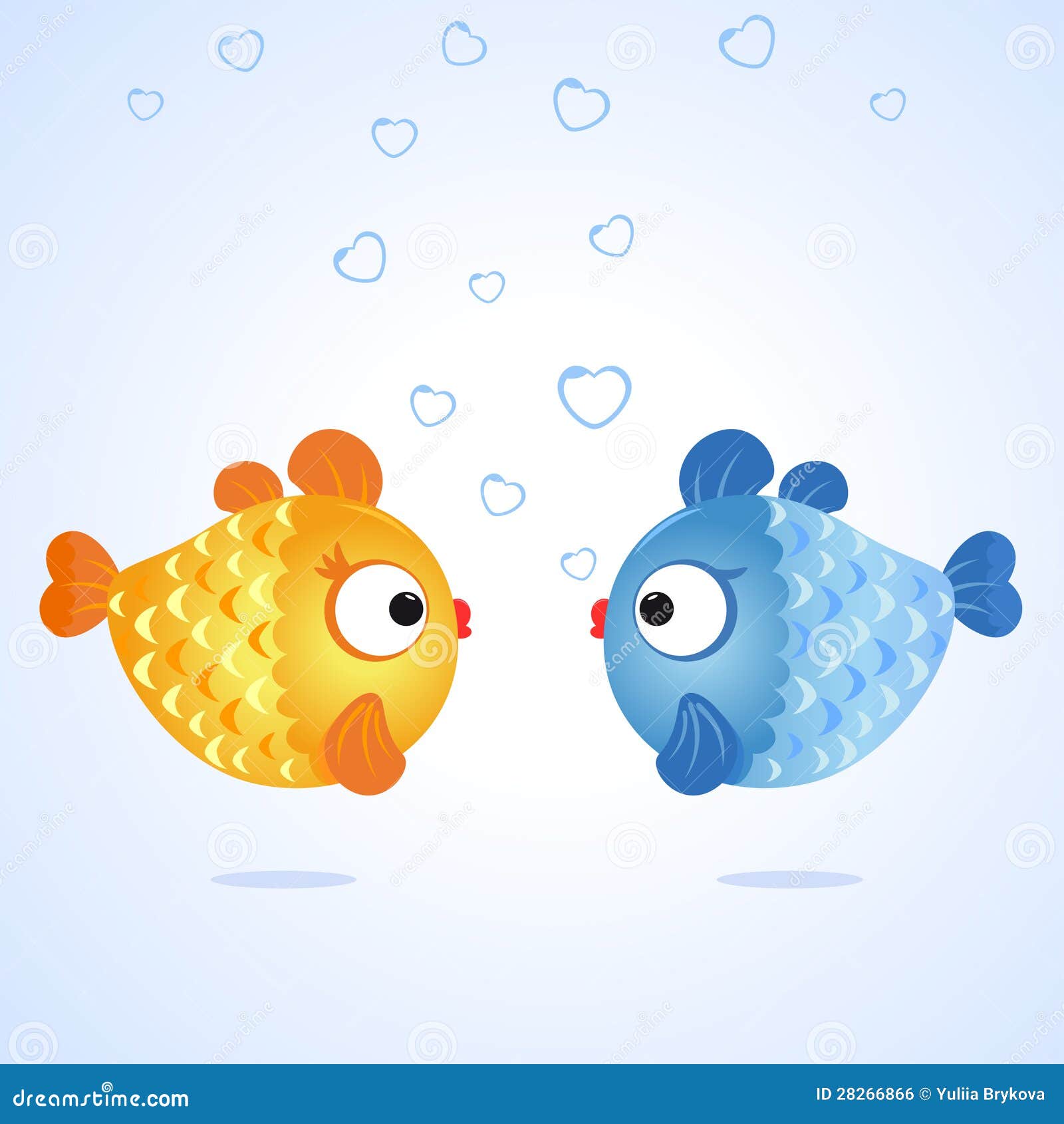 Fish two stock vector. Illustration of graphic, bubble - 28266866