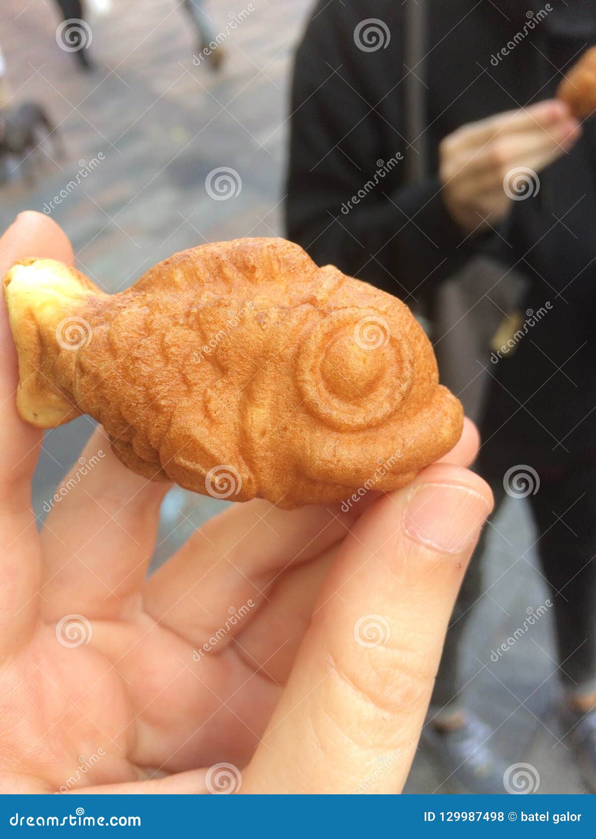 A Fish with Vanilla Filling Stock Photo - Image of inside, vanilla ...