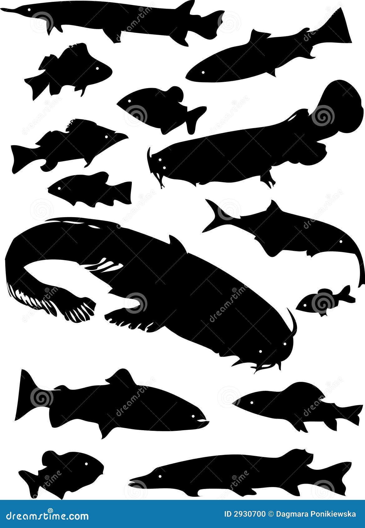 Fish vector stock vector. Illustration of animal, saltwater - 2930700