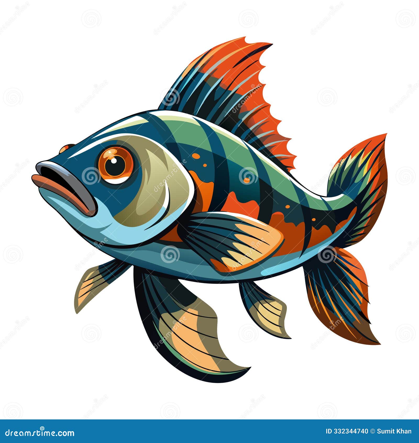 Fish Vector Illustration - Simple and Elegant Fish Design for Various ...