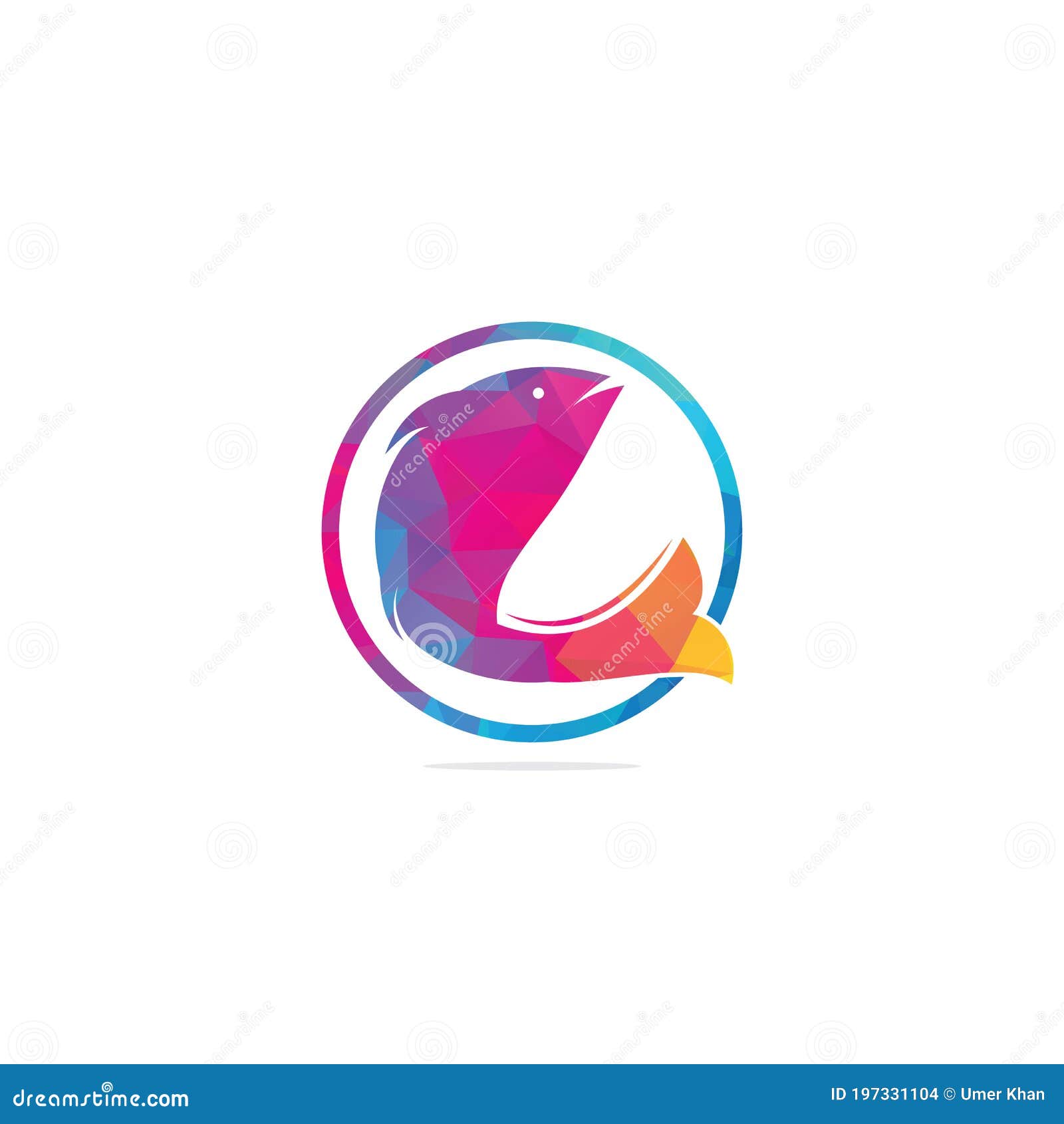 Fish vector logo design. stock vector. Illustration of icon - 197331104