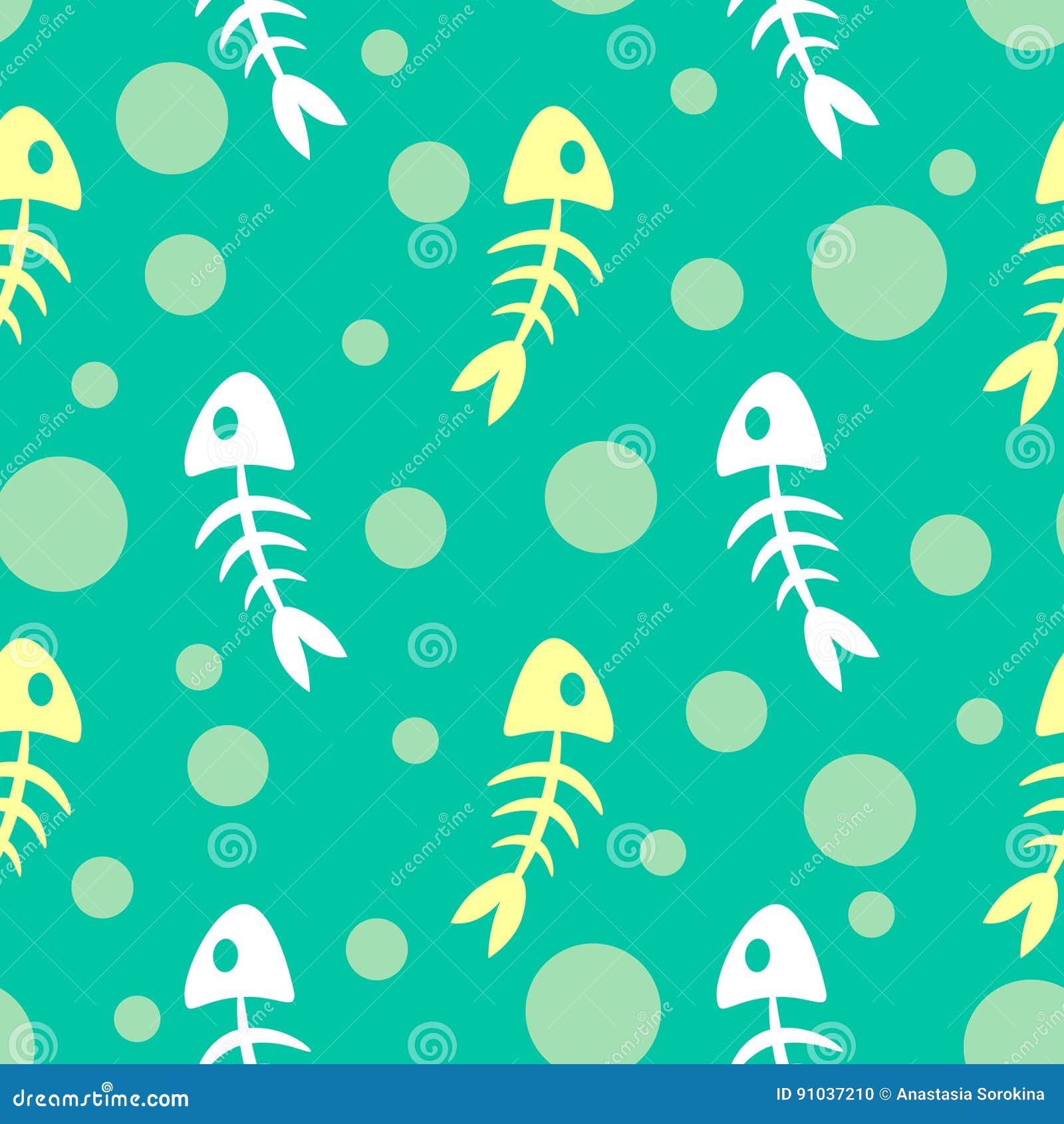 Fish. Vector Seamless Pattern Stock Vector - Illustration of pattern ...