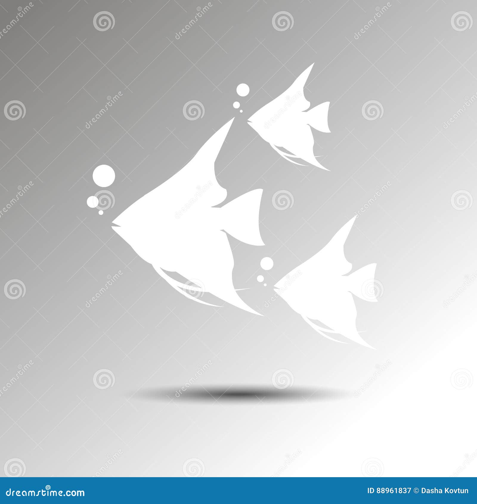 Fish Vector Underwater Sea Ocean Illustration Marine Stock Vector ...