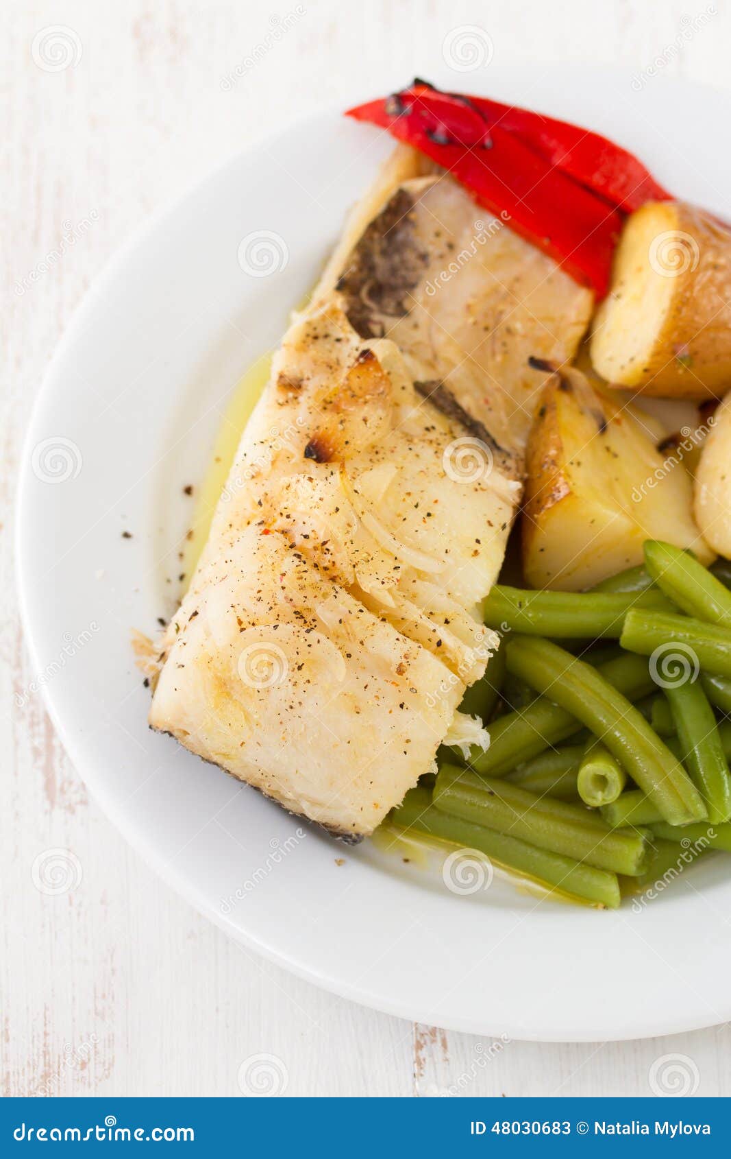 Fish with vegetables stock image. Image of dietary, food - 48030683