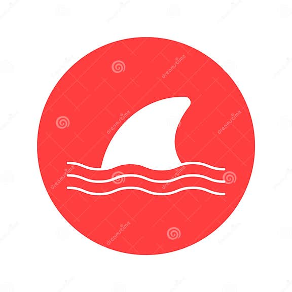 Fish Warning Vector Icon with Trendy Background Colors that Can Easily ...