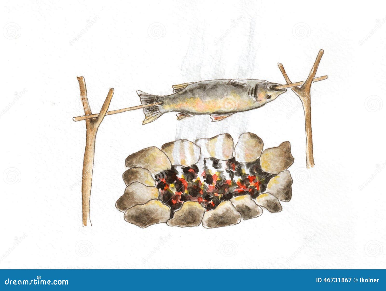 Fish Broil Stock Illustrations – 44 Fish Broil Stock Illustrations ...