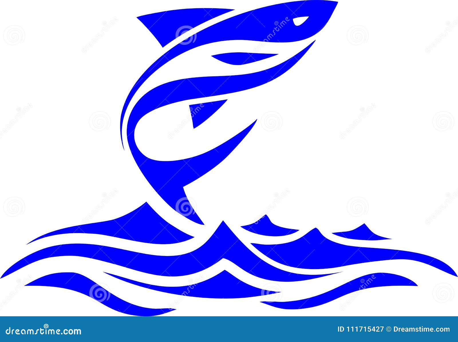 Fish Wave Logo Vector Design Stock Vector - Illustration of warning ...