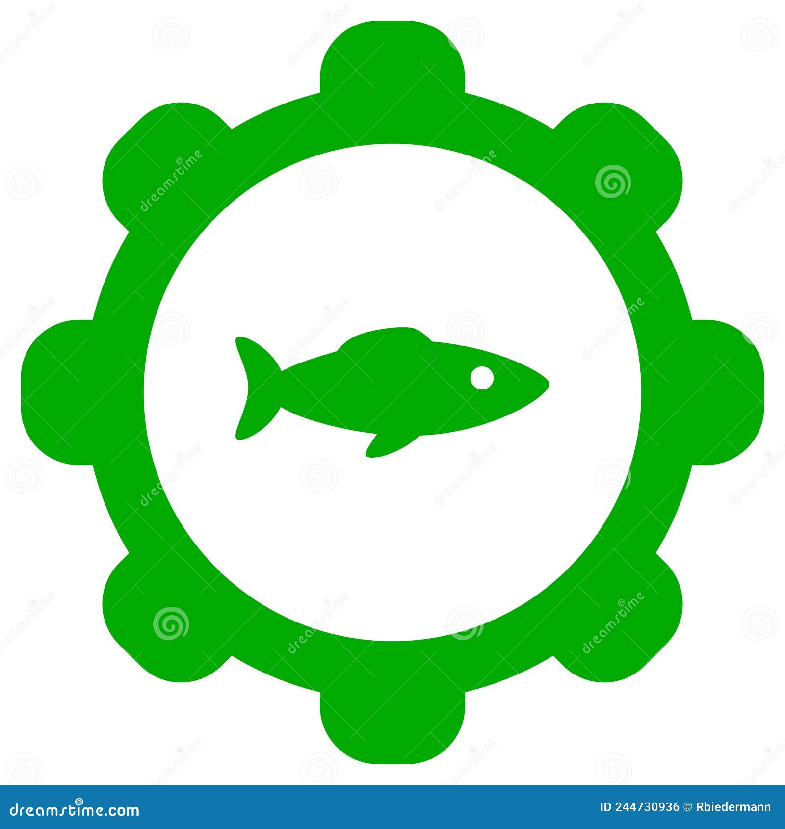 Fish and wheel stock vector. Illustration of mechanism - 244730936