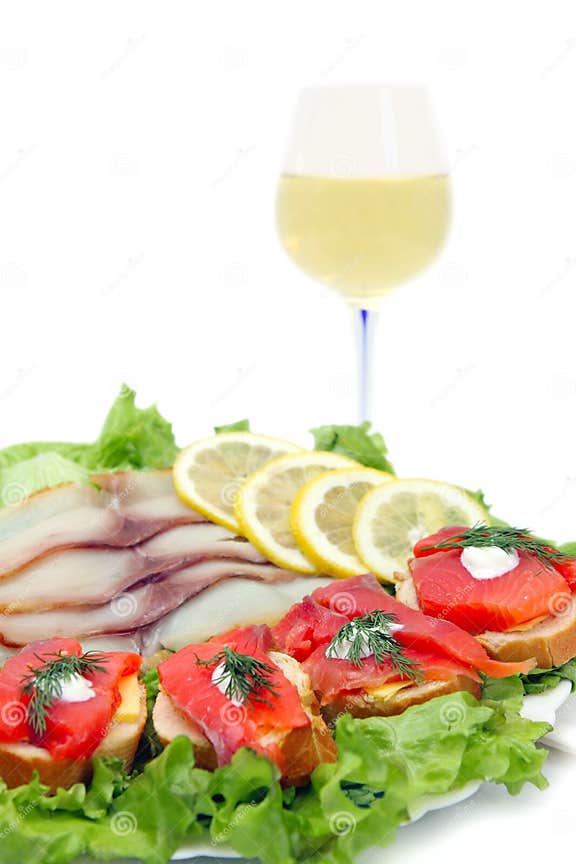Fish and white wine stock image. Image of cutting, fillet - 18580587