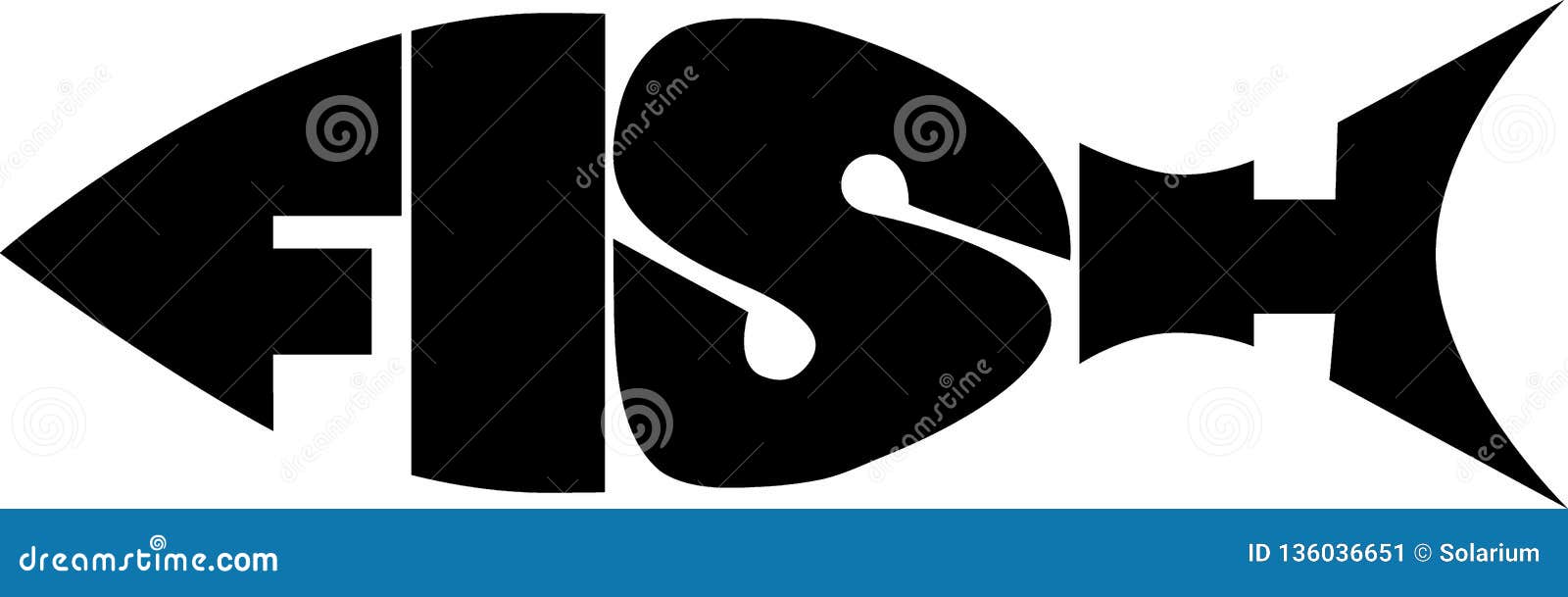 Fish stock vector. Illustration of sign, drawing, marine - 136036651