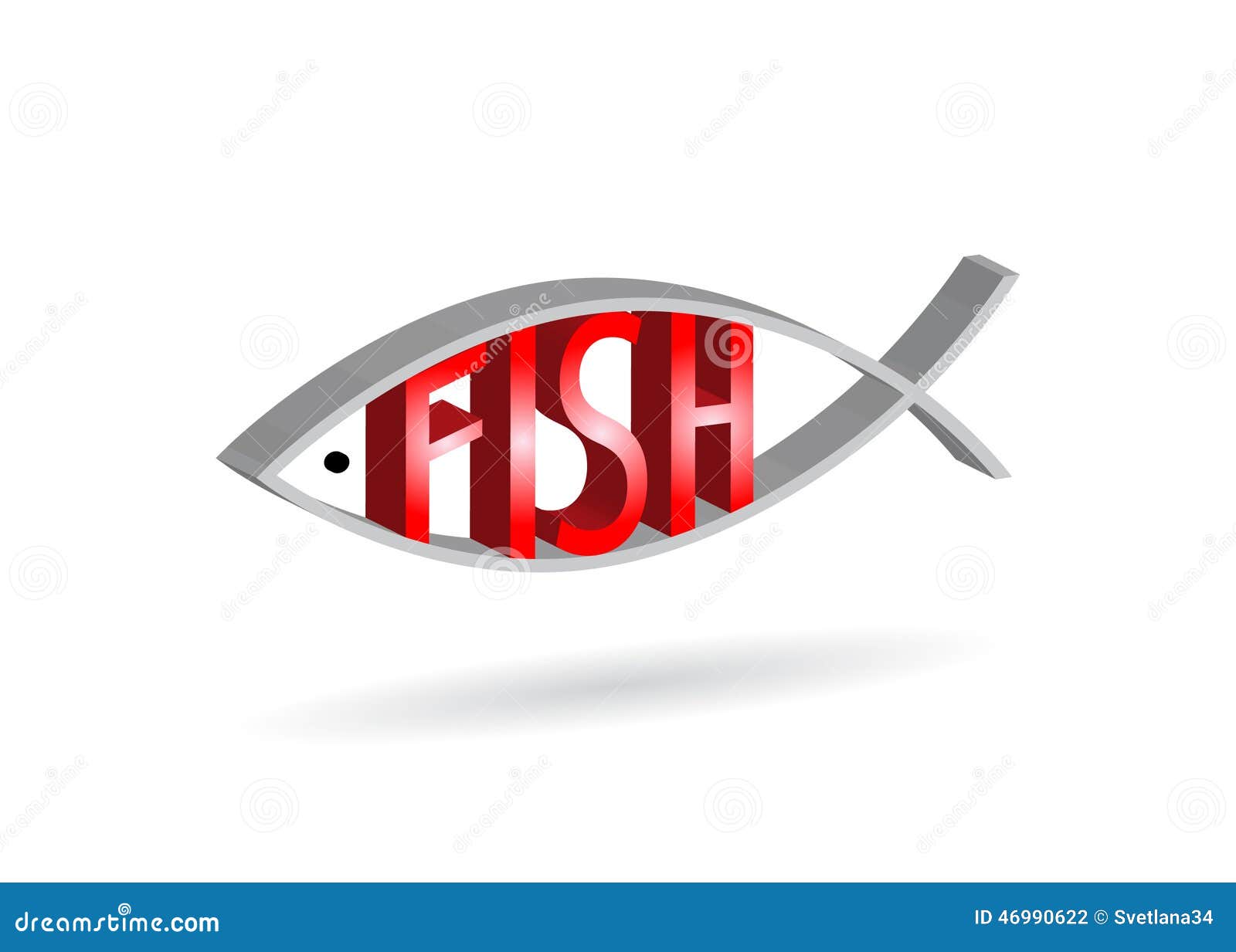 Fish. stock vector. Illustration of fauna, abstraction - 46990622