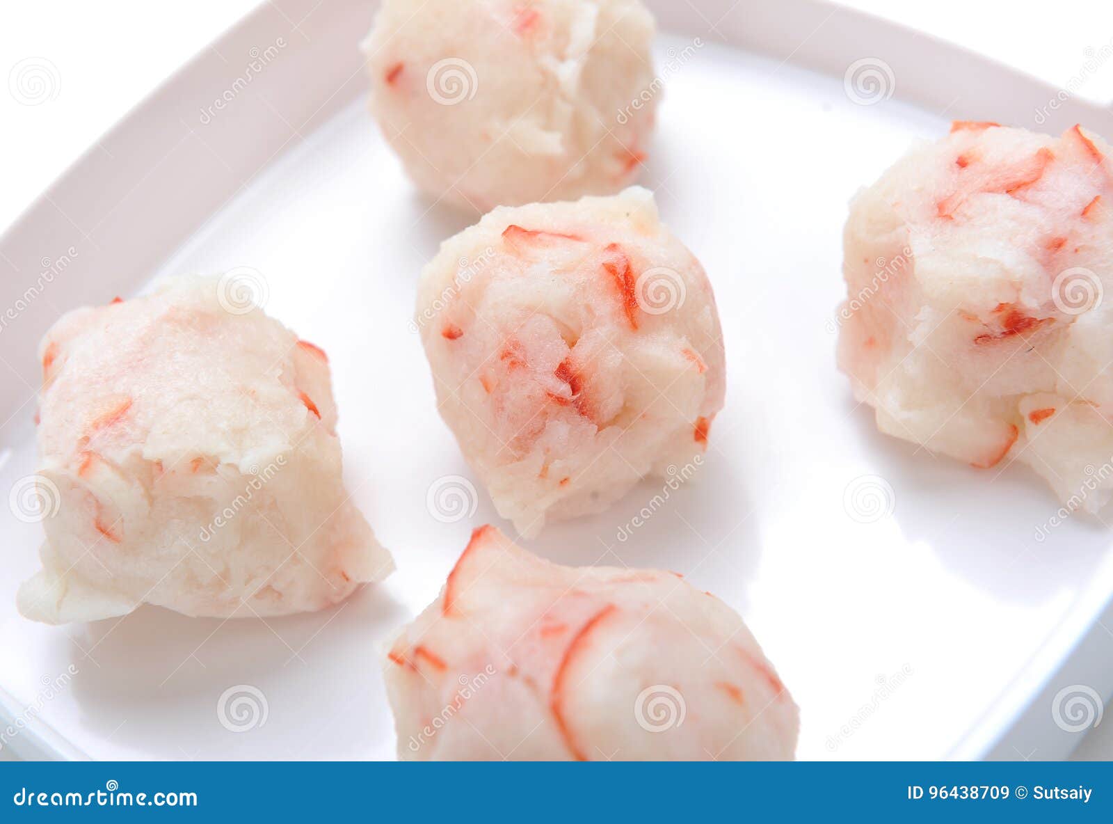 Fishball on white studio stock image. Image of taiwan - 96438709