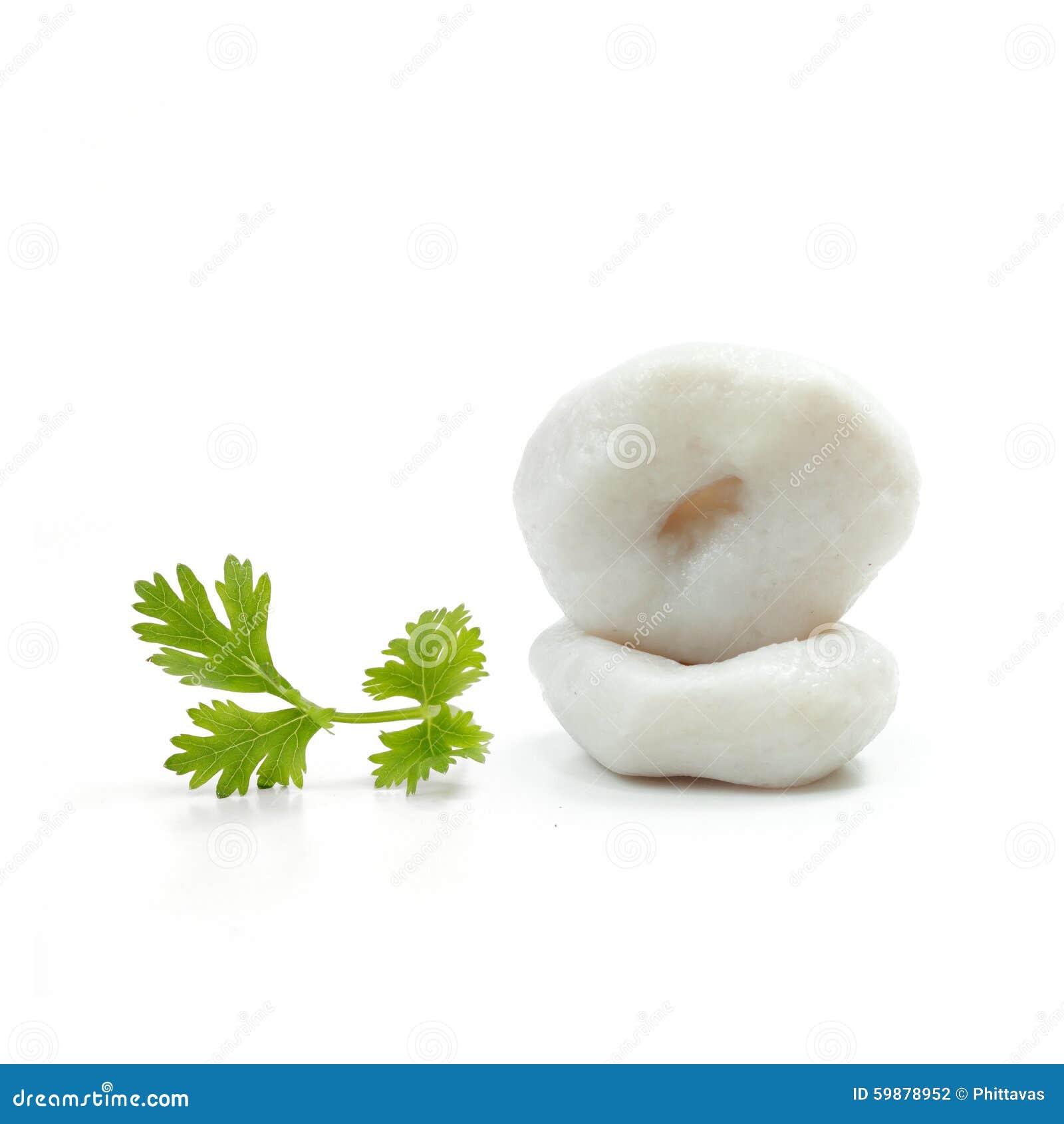 Fishballs Isolate on White Background (Raw Food) Stock Photo - Image of ...
