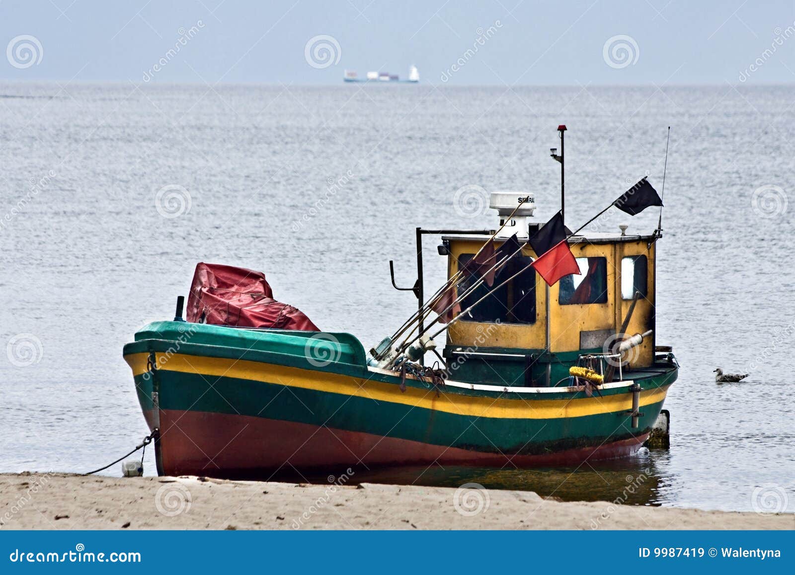 Fishboat stock image. Image of retro, coast, fishing, outdoor - 9987419