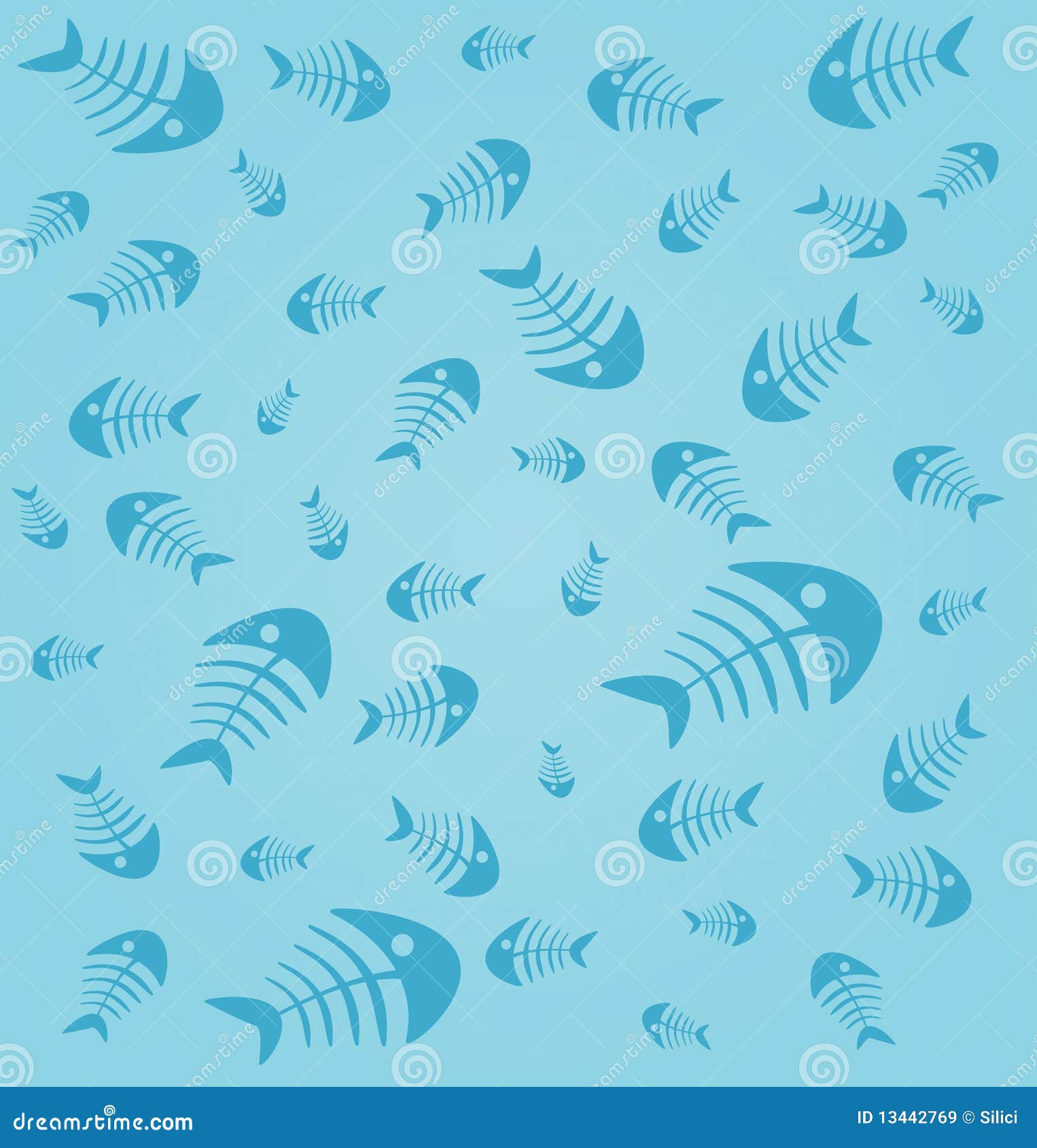 Fishbone Backround stock vector. Illustration of drawing - 13442769