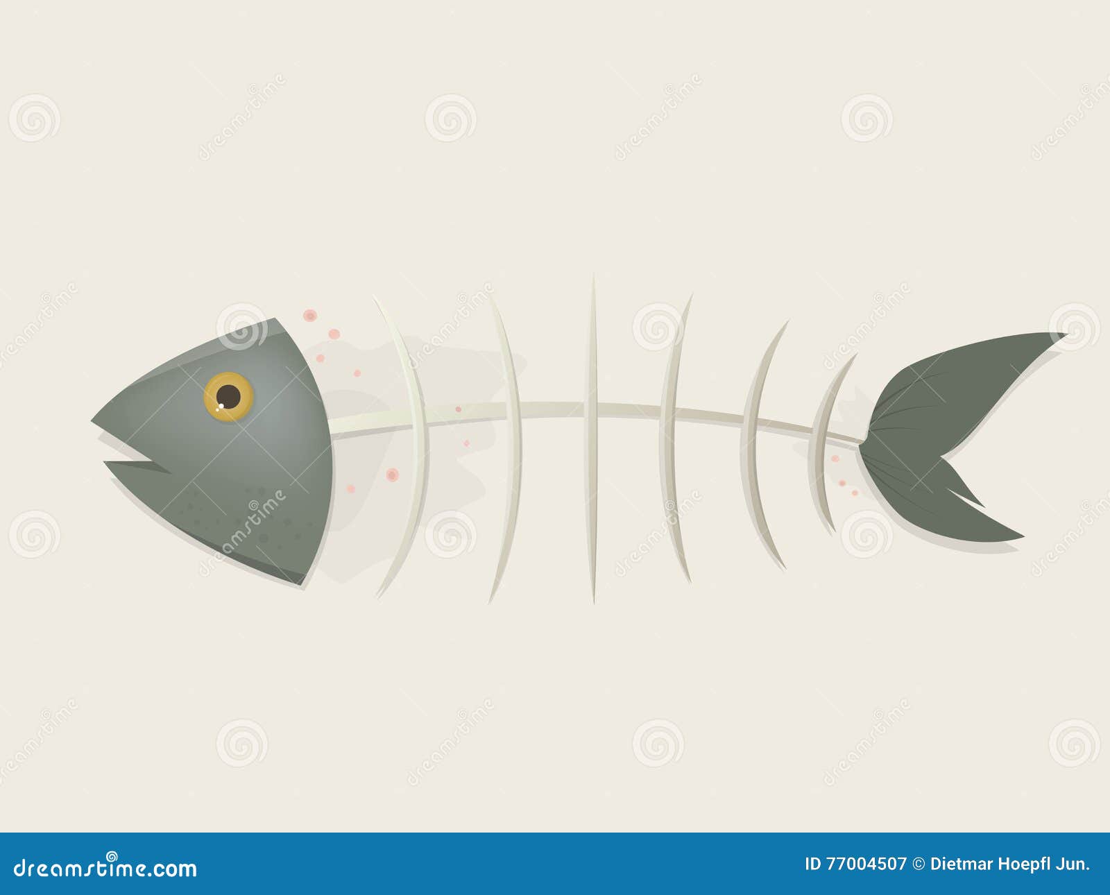 Fishbone comic clipart stock vector. Illustration of head - 77004507