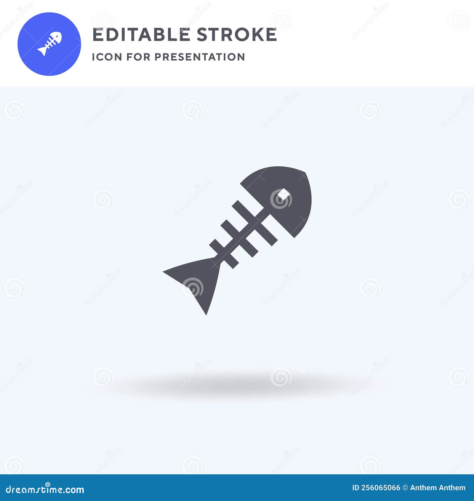 Fishbone Icon Vector, Filled Flat Sign, Solid Pictogram Isolated on White, Logo Illustration ...